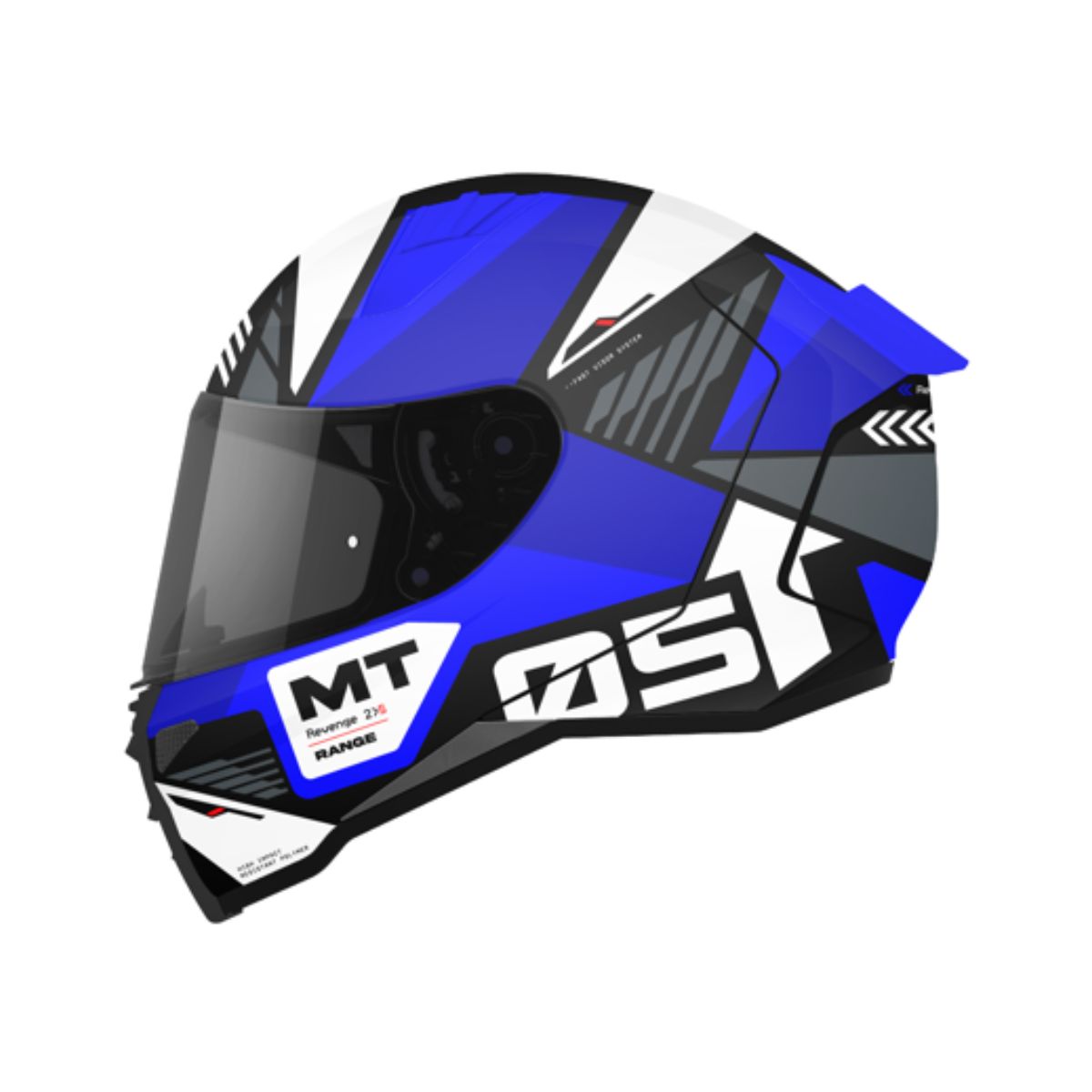 Casco integral MT Revenge 2 S Range B7 azul - Motos y Accesorios